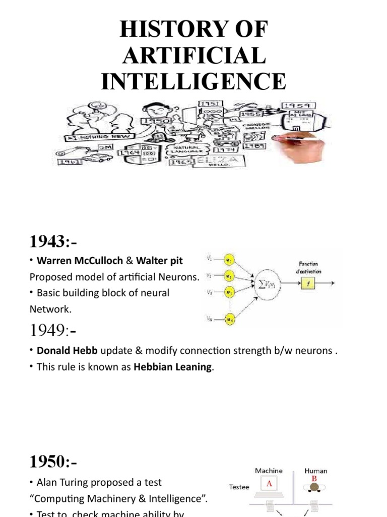 Timeline of Artificial Intelligence History | PDF