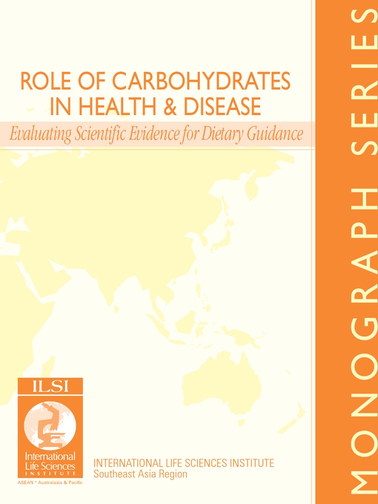 ILSI SEAR Monograph Carbohydrates | PDF | Dietary Fiber | Diet & Nutrition