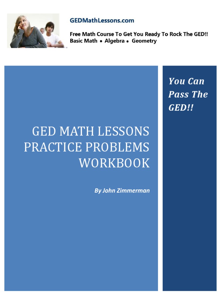 GED Math Practice Workbook | PDF | Numbers | Equations