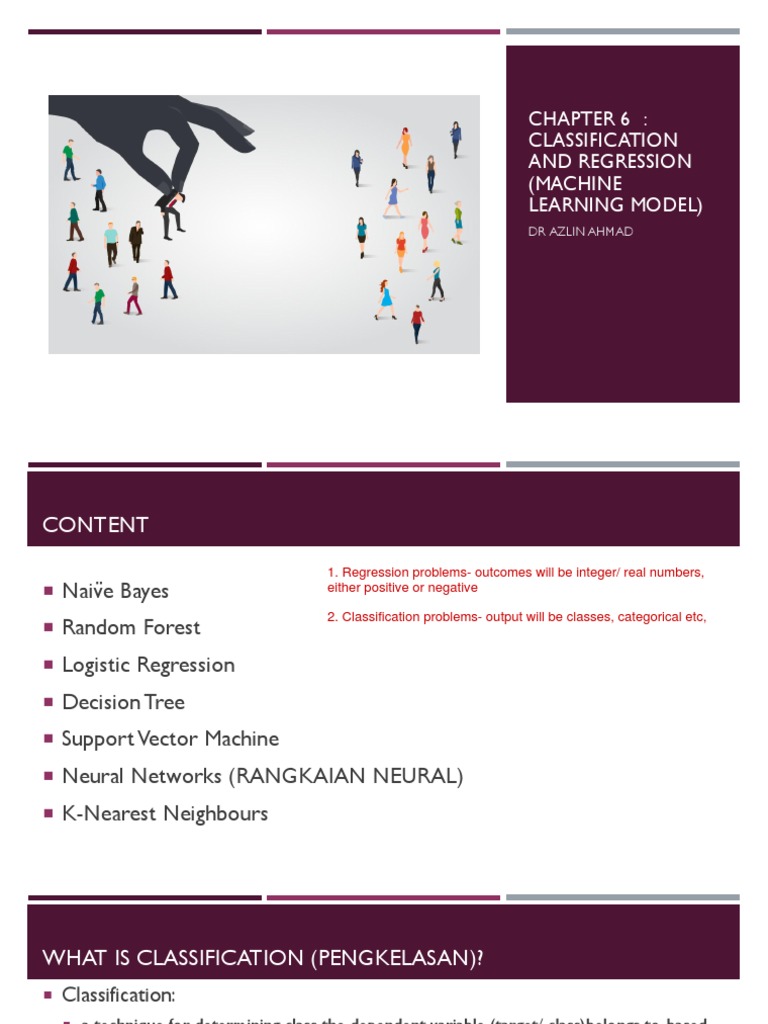 UCS551 Chapter 6 - Classification | PDF | Statistical Classification | Regression Analysis