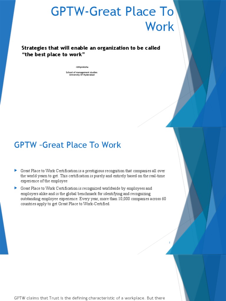 GPTW | PDF | Employment | Business