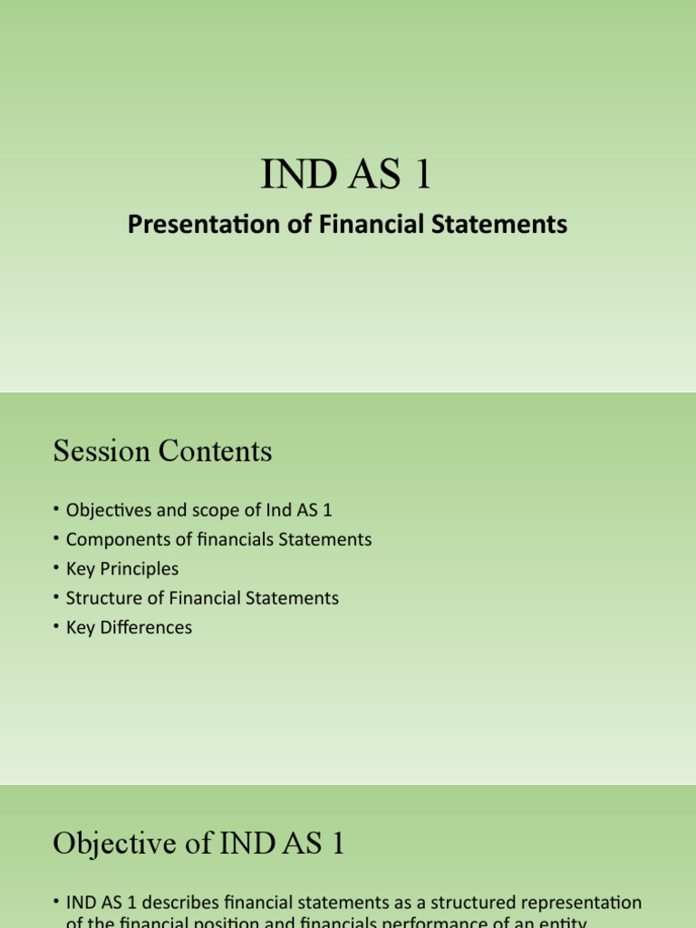 Ind As 1, 7,8,10, 34 | PDF | Income Statement | Going Concern