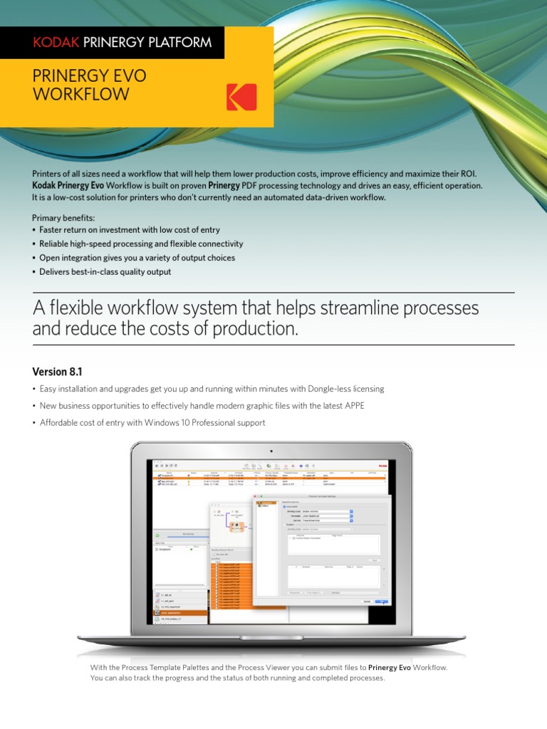 Kodak Prinergy EVO Workflow | PDF | Printer (Computing) | Workflow