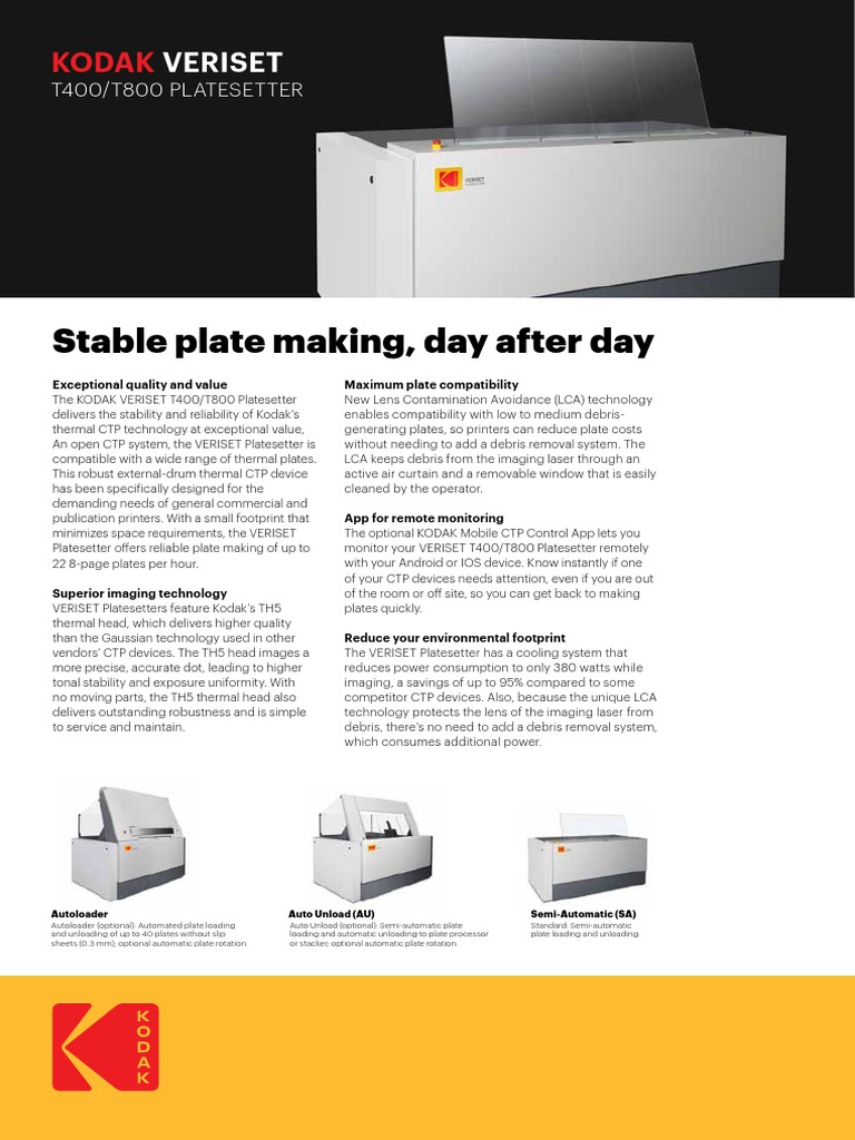 Kodak Veriset - T400-800 | Download Free PDF | Computing