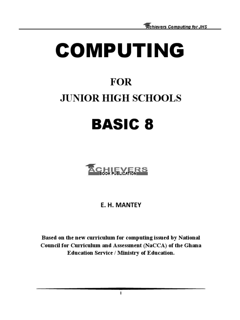 Basic 8 Computing 1 Pdf Solid State Drive Compact Disc