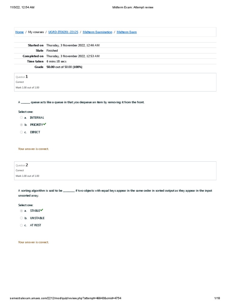5.1. Data Structures and Algorithms Lab Exam | PDF | Applied Mathematics | Theoretical Computer ...
