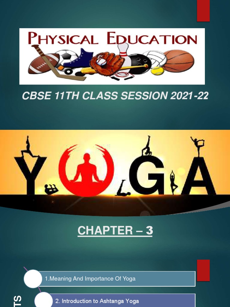ch-3 Yoga Physical Education | Download Free PDF | Asana | Yoga