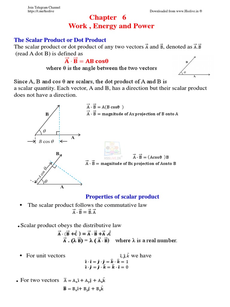 Hsslive-physics-Plus One Chapter6 | PDF | Collision | Power (Physics)
