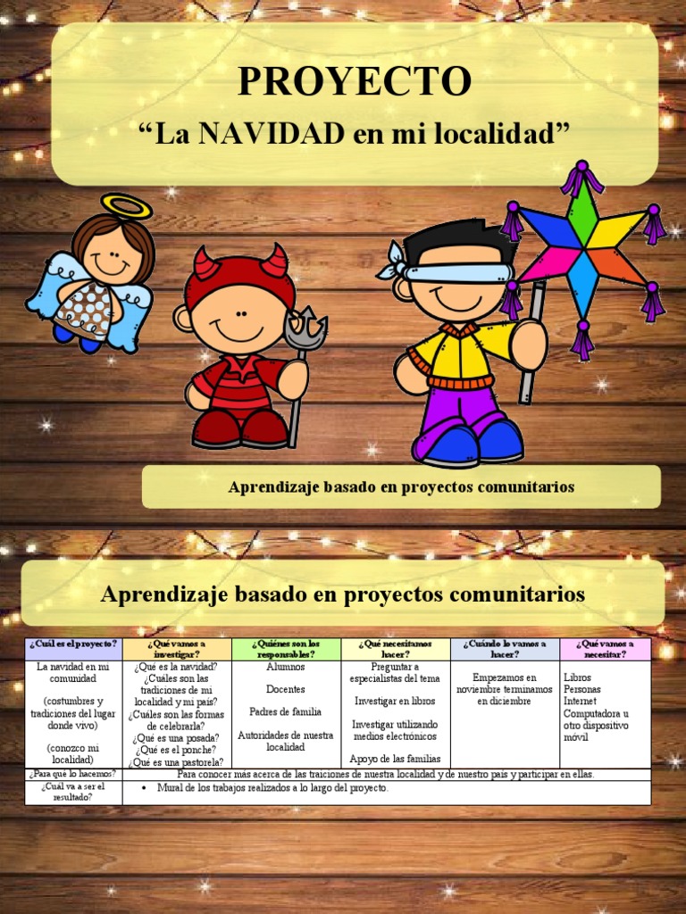 Proyecto "La Navidad en mi Comunidad" | PDF | Ciencias sociales