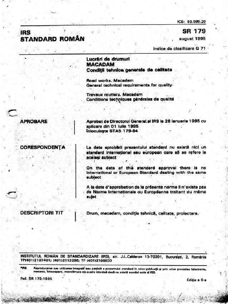 SR 179-95 Macadam | PDF