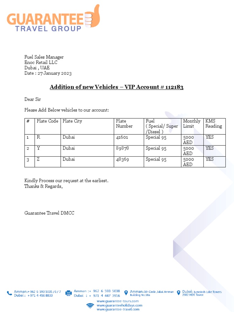 GT Letter To ENOC | PDF