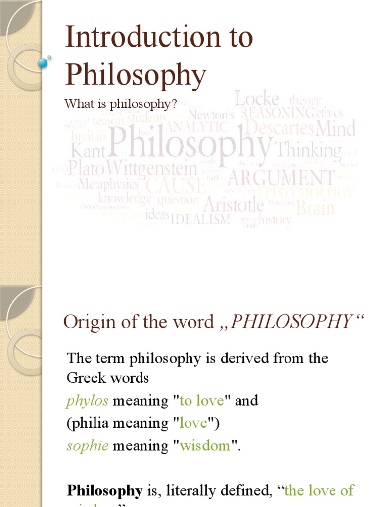 01 Introduction To Philosophy | PDF | Science | Philosophical Theories