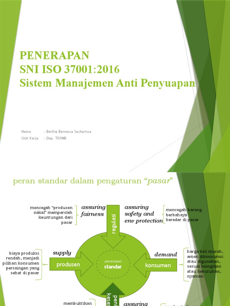 PENERAPAN SNI ISO 37001 Sistem Manajemen Anti Penyuapan | PDF