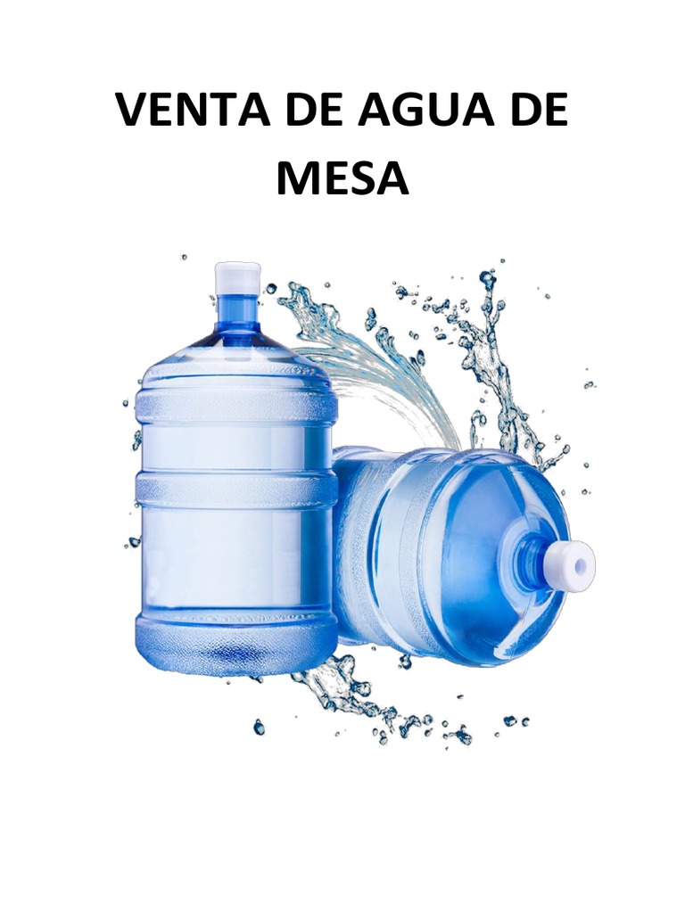 Venta de Agua de Mesa | PDF