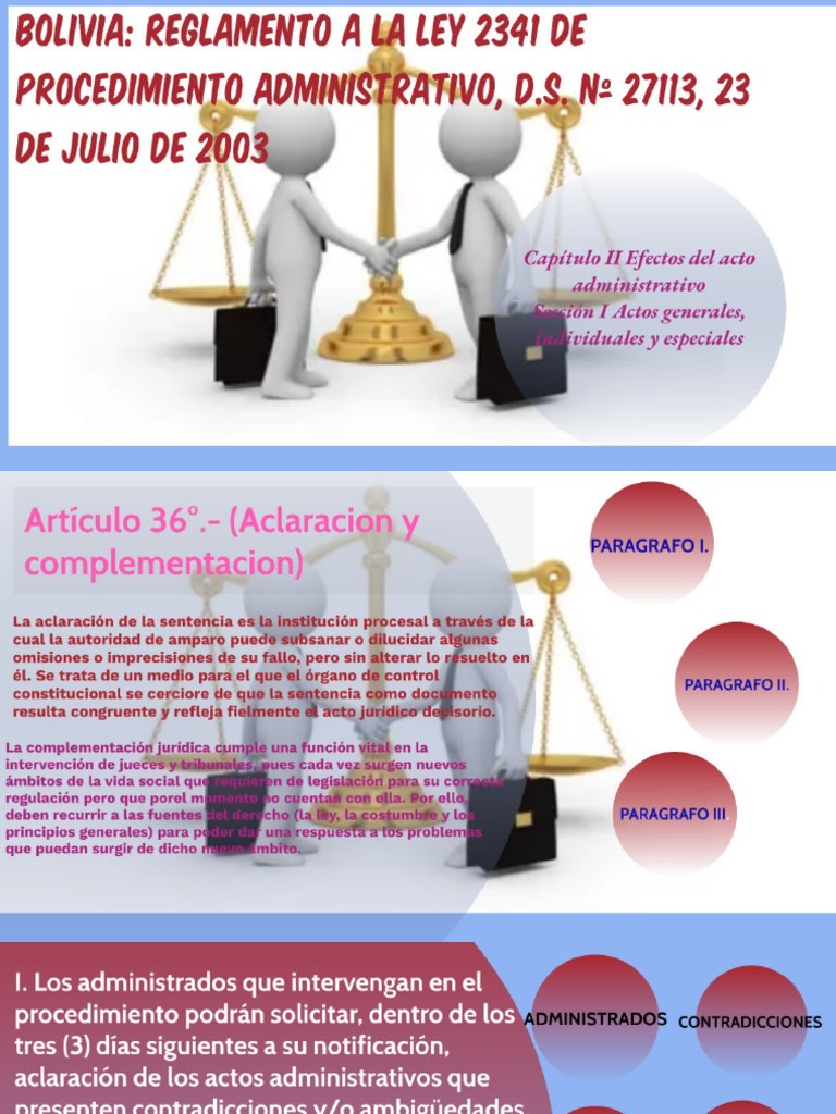 Ley 2341 Procedimiento Administrativo | PDF