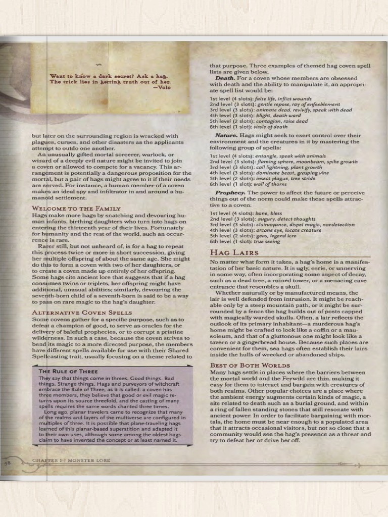 Volo's Guide To Monsters 5 | PDF