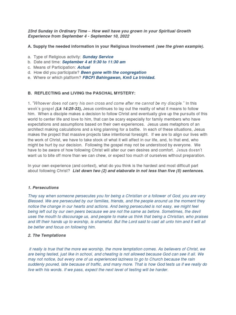 Cfe 3 | PDF | Jesus | Disciple (Christianity)