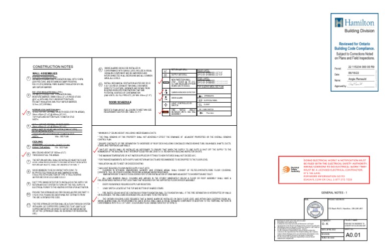 Construction Notes and General Requirements for a Multi-Unit ...