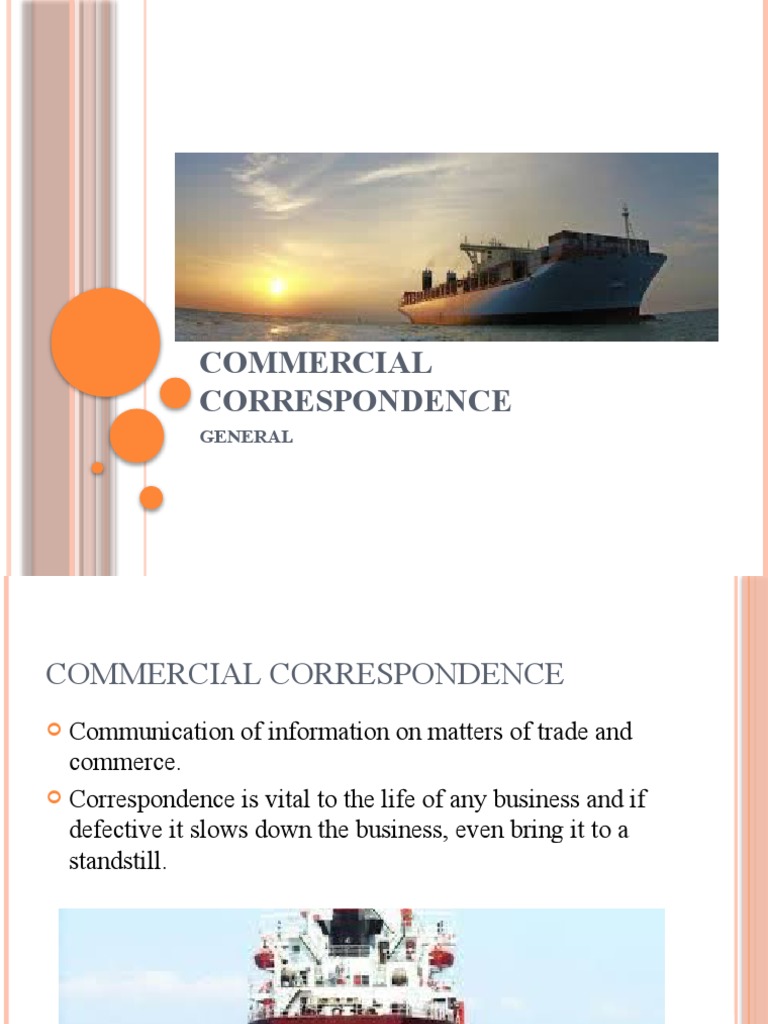 Essential Guide to Commercial Correspondence | PDF | Bill Of Lading ...