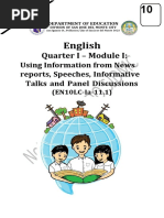 English 10 Q2 Module 2 | PDF | Learning | Verb