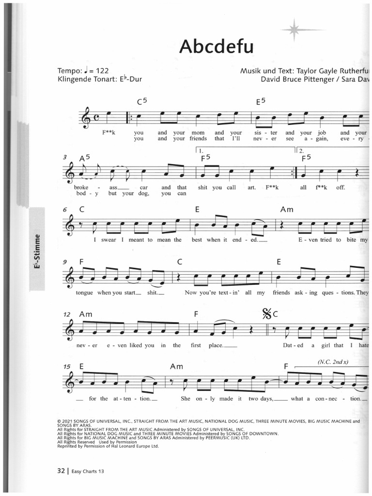 Abcdefu Eb | PDF