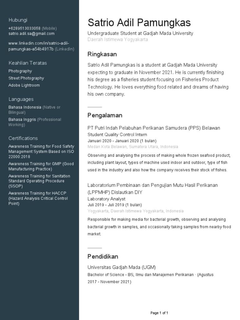 Profile | PDF | Food And Drink