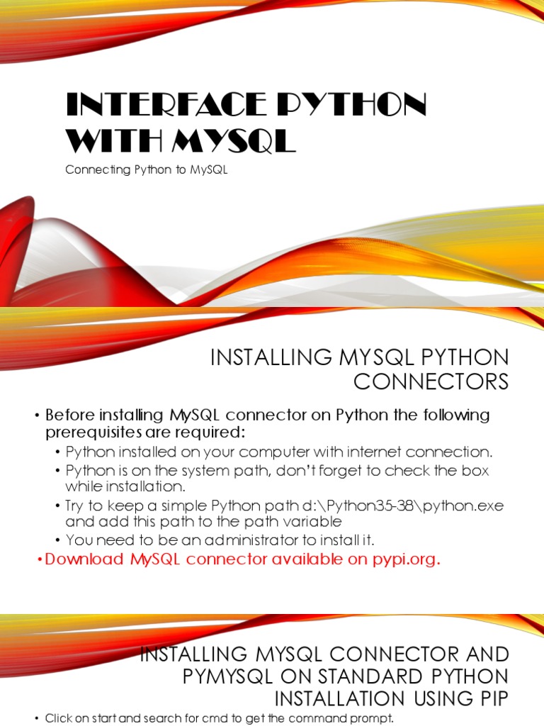Interface Python Mysql Pdf 