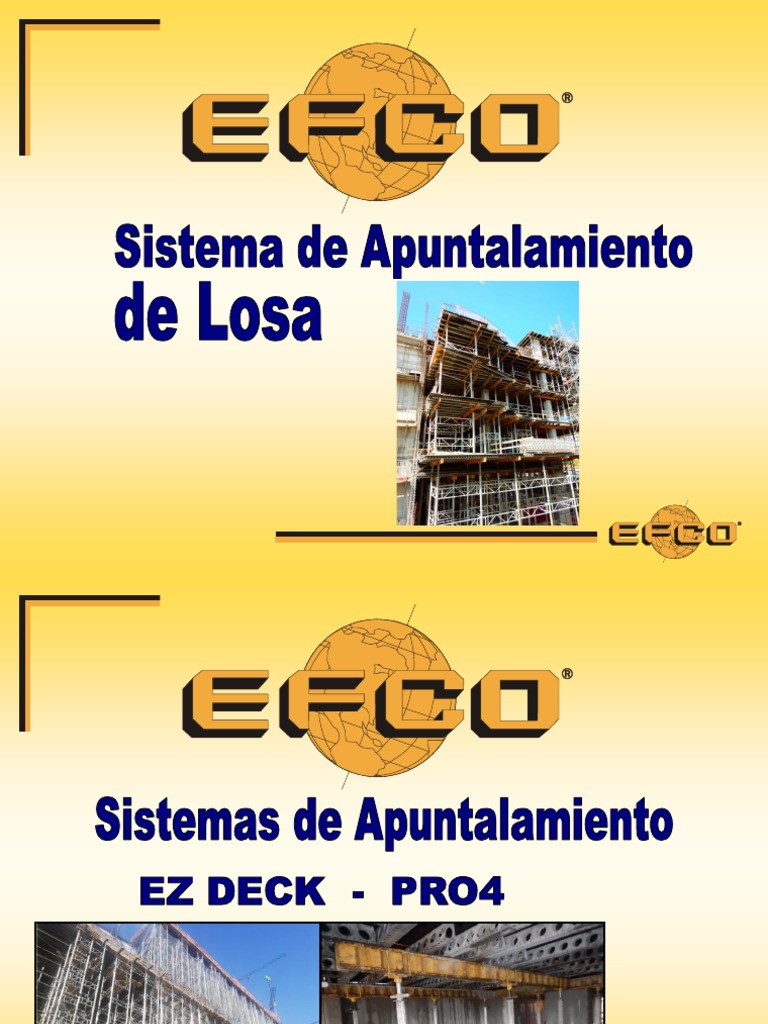 Guía de Encofrado con Sistema EFCO | PDF | Sectores Economicos