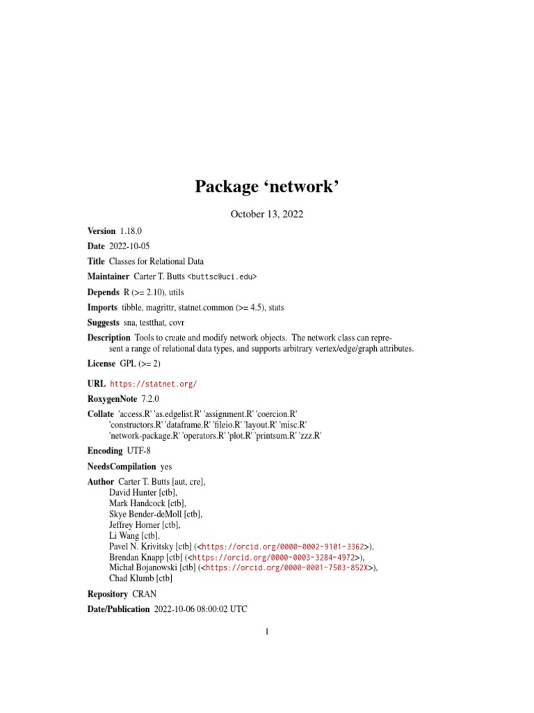 Network | PDF | Matrix (Mathematics) | Parameter (Computer Programming)