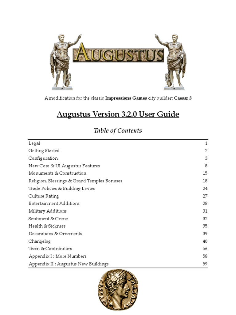 Augustus Manual en 3 2 | PDF | Menu (Computing) | Computer File
