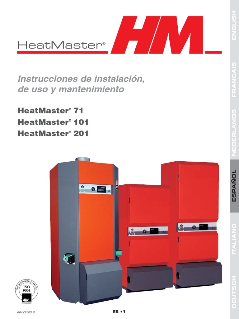 NT 664Y2500 B HeatMaster 71-101-201 ES | PDF | Chimenea | Agua