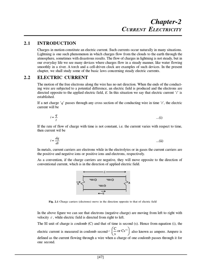 Physics: Understanding Electric Currents | PDF | Electrical Resistivity And Conductivity ...