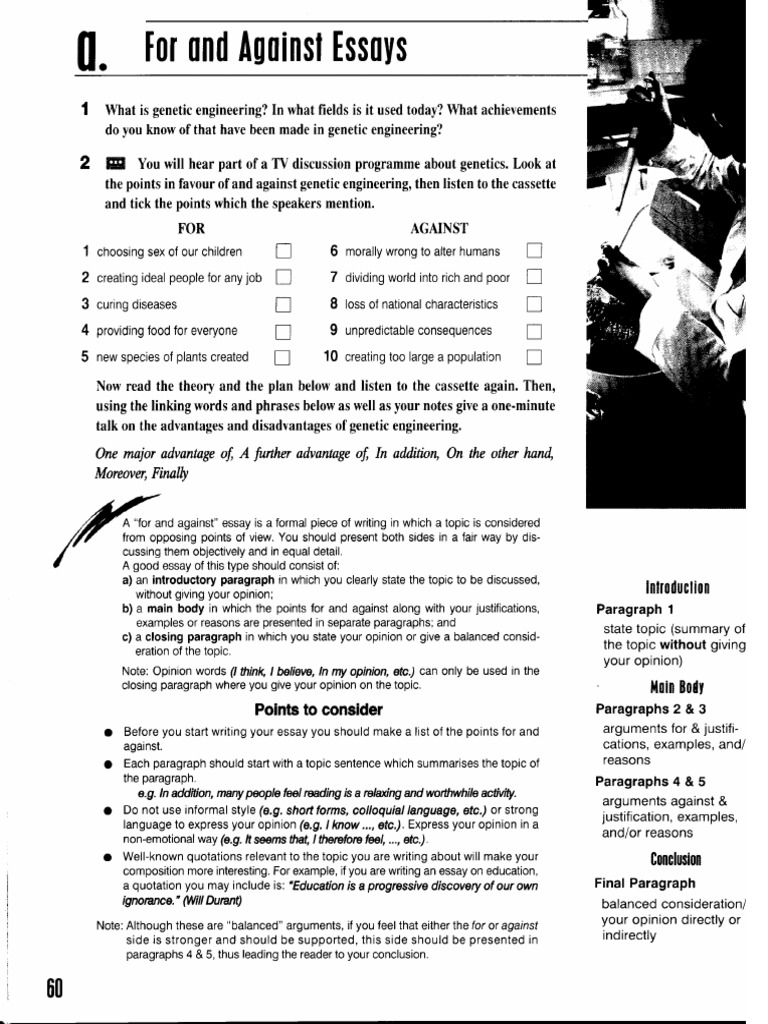 For and Against | PDF