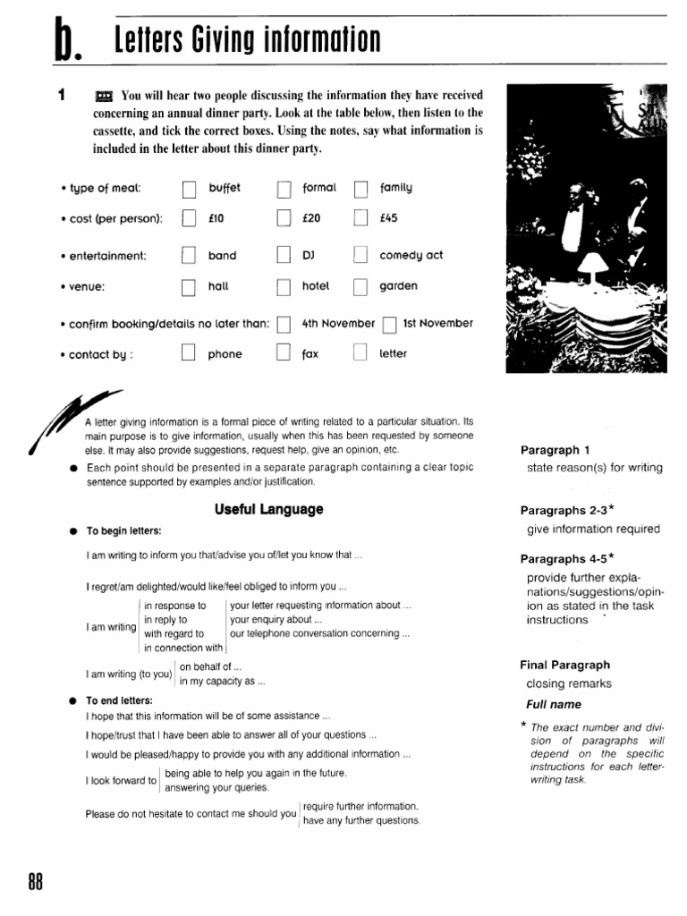 Letter Giving Information | PDF