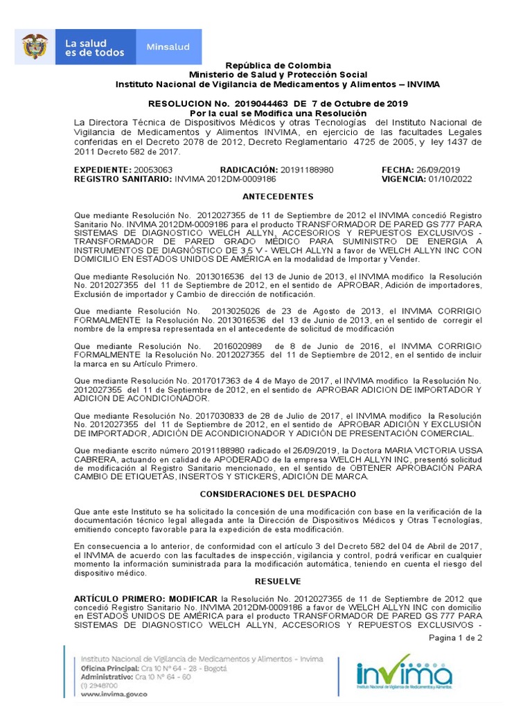Transformador de Pared GS 777 | PDF | Negocios | Derecho
