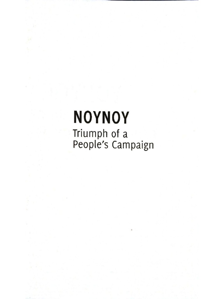 Noynoy (PPMIG) | PDF