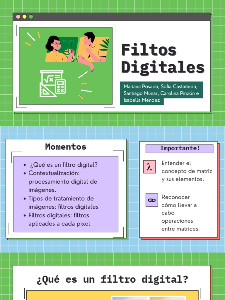 Filtos Digitales | PDF | Matriz (Matemáticas) | Píxel