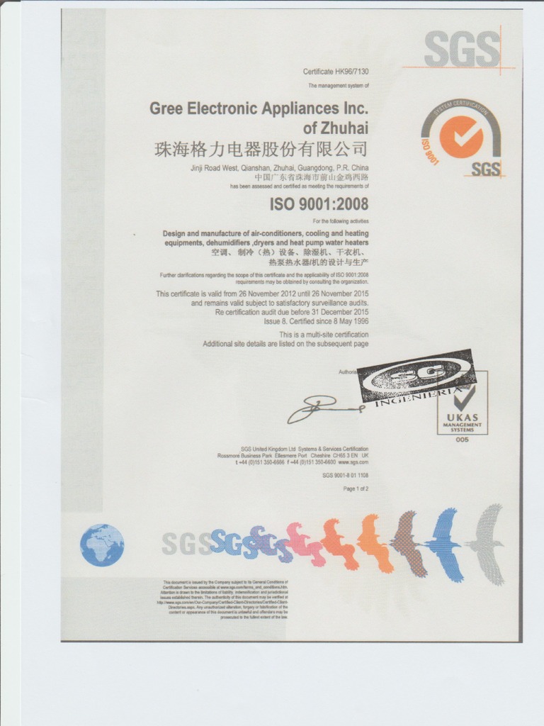 Certificado Iso | PDF