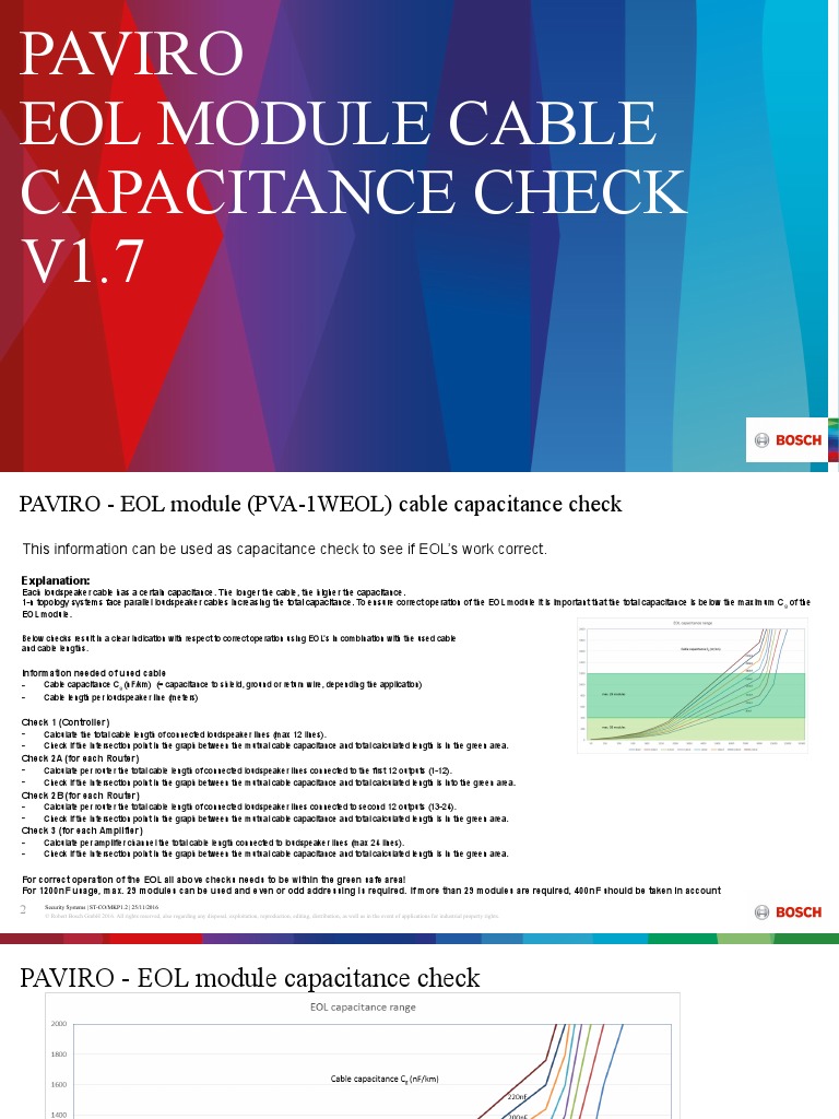 PAVIRO Installation Note EnUS 24068415755 | PDF | Loudspeaker | Capacitance