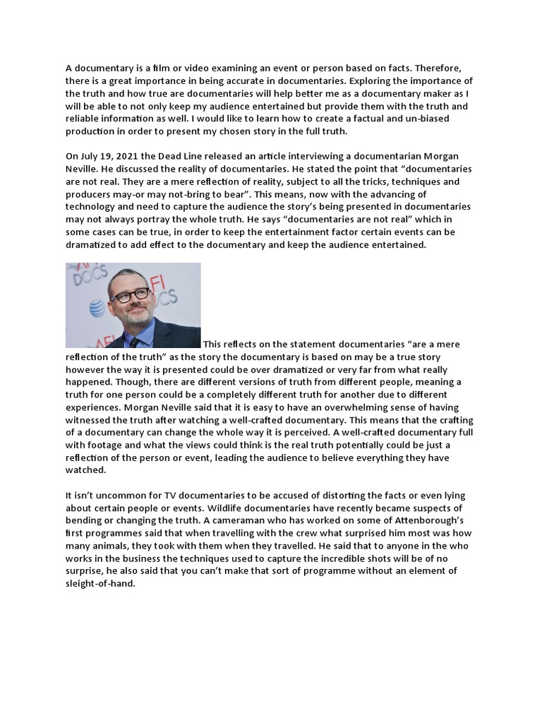 Truth in Documentaries | PDF | Documentary Film | Truth