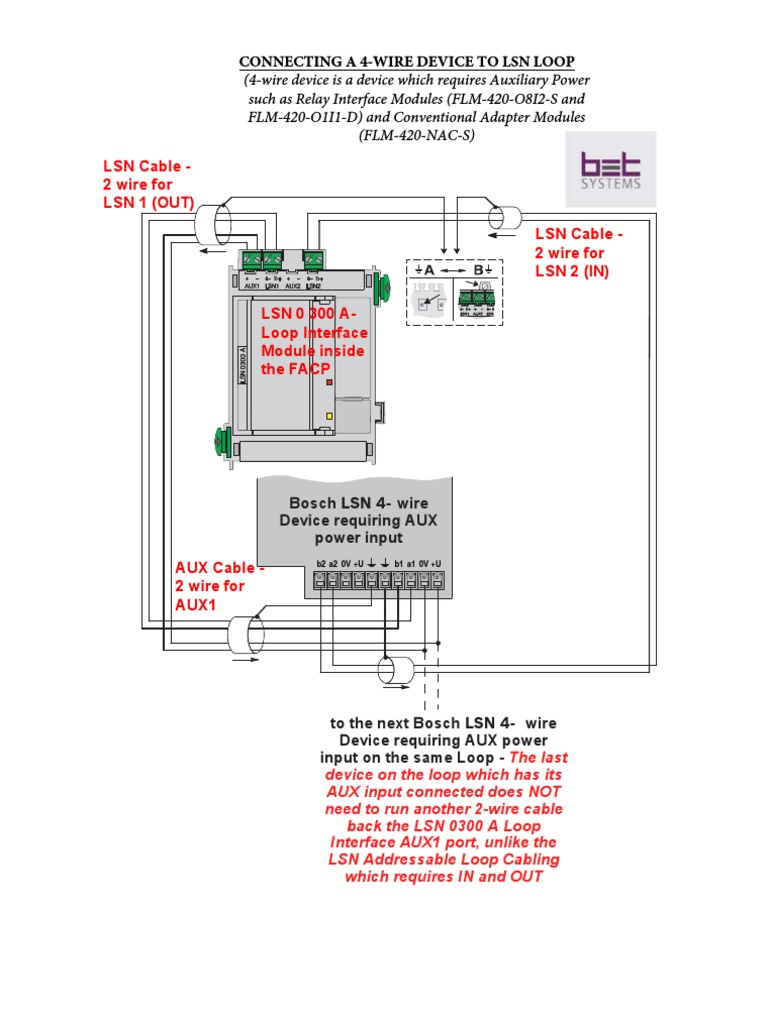 GENERAL - Wiring A 4-Wire Device To LSN Loop | PDF