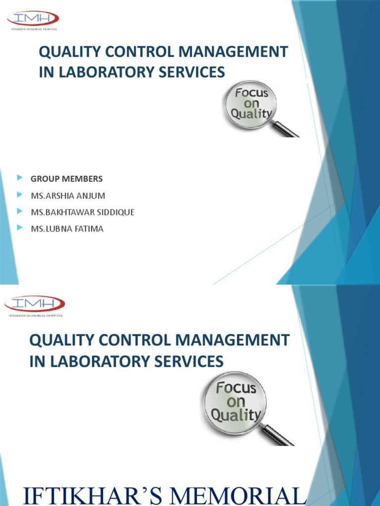 Quality Control Management in Labortory Services. | PDF | Assay | Observational Error