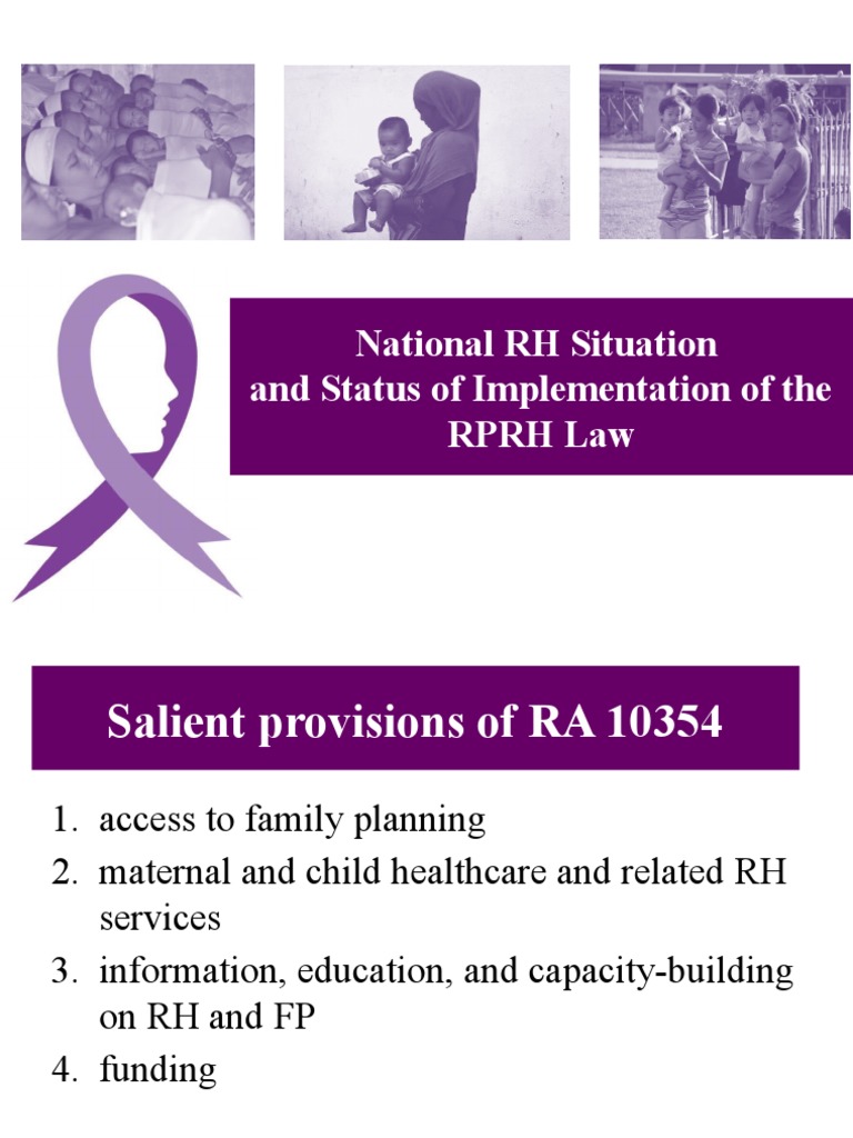 Situation and Status of RPRH Law Implementation | PDF | Family Planning ...