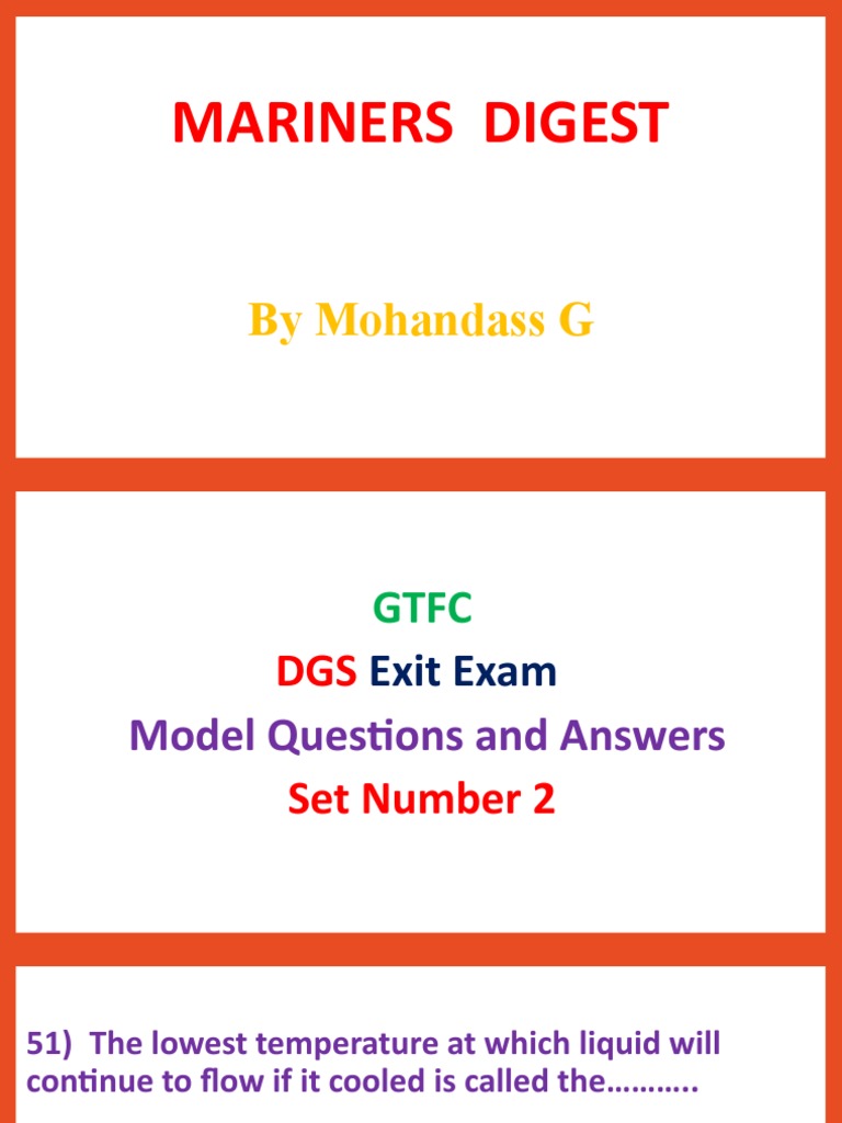 GTFC Exit Exam Model Q and A - 2 A | PDF | Evaporation | Chemistry