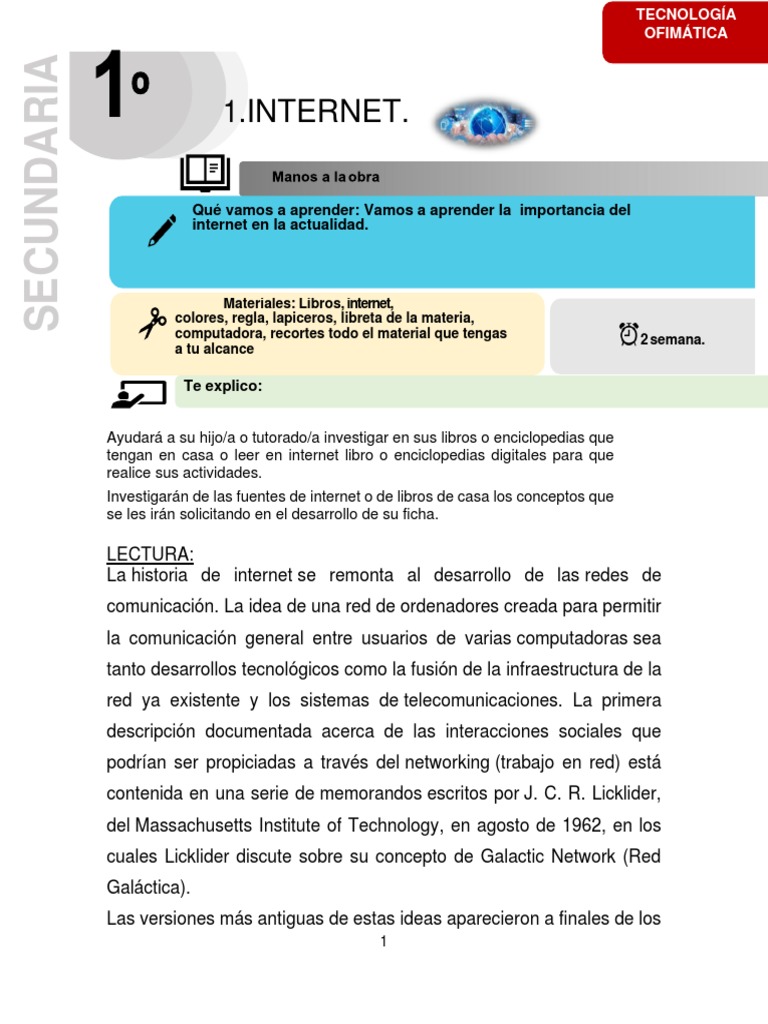 Ficha Actividad 3 Internet-1 | Descargar gratis PDF | Internet ...