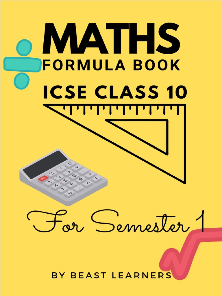 Semester 1 Maths Formula | PDF | Quadratic Equation | Arithmetic