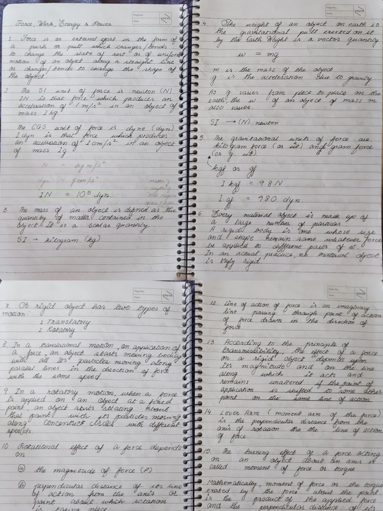 Physics Handwritten Notes | PDF