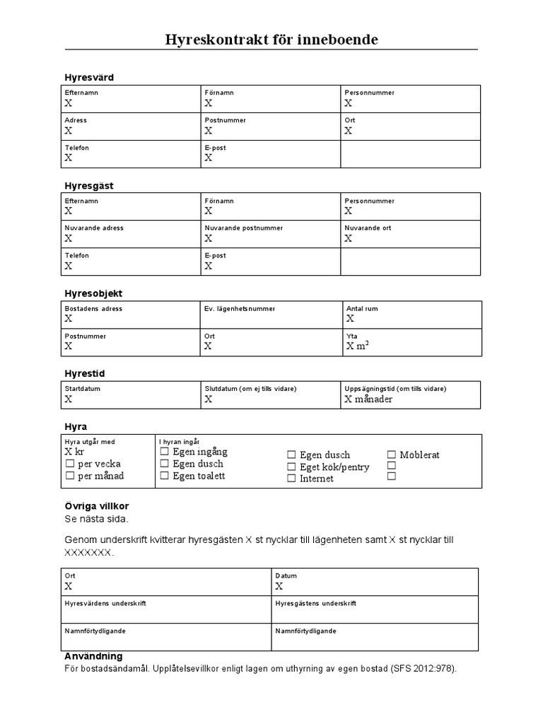 Kontrakt Inneboende | PDF