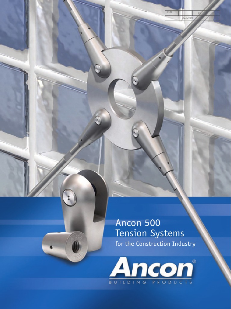 Ancon Tension Systems March 2008 | PDF | Galvanization | Screw