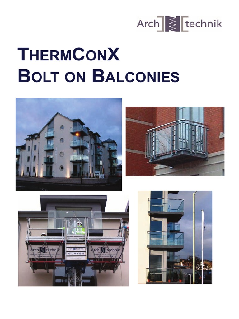 Archtechnik Bolt-On Balcony Catalogue | PDF | Building Insulation ...
